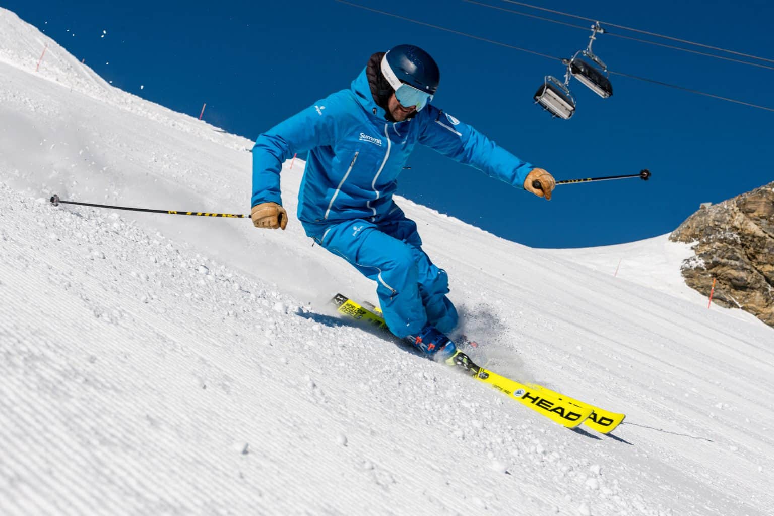 Skiing at Sunnegga - Summit Ski & Snowboard School